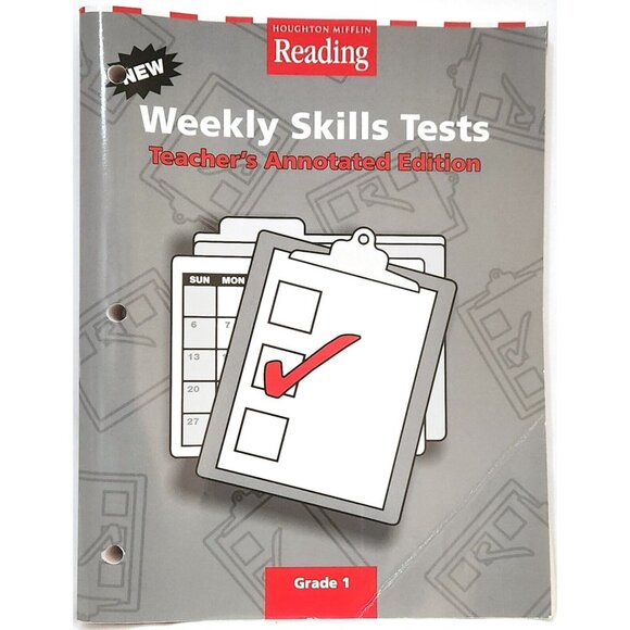 Other | Houghton 1st Grade Reading Weekly Skills Tests Teacher Edition ...